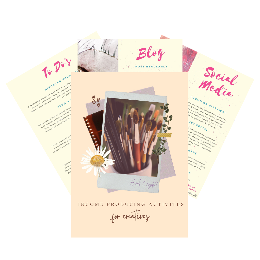 Income-Producing Activities for Creatives – Heidi Cogdill