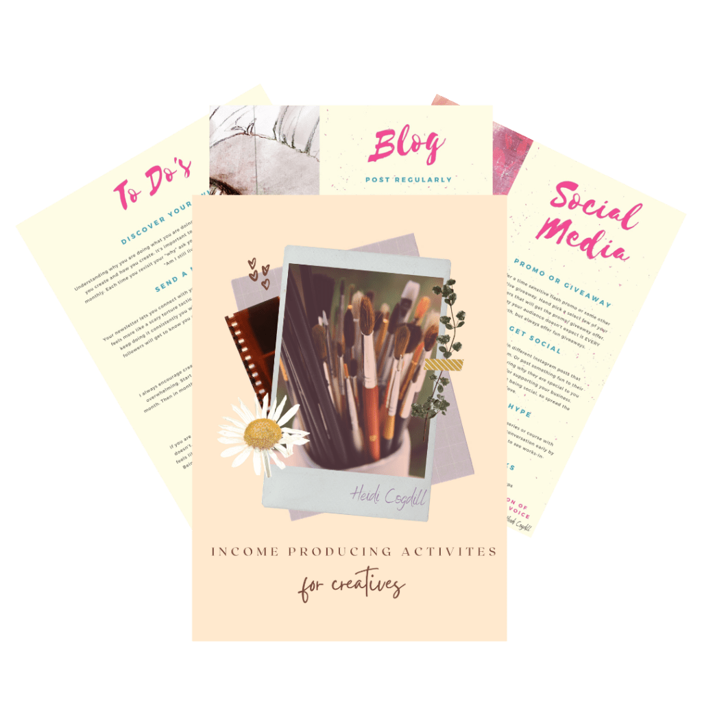 Income-Producing Activities for Creatives – Heidi Cogdill